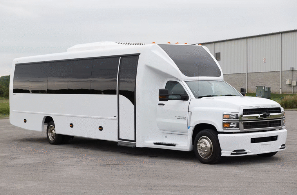 2025 Chevy Silverado ECoach38 Passenger Bus in California